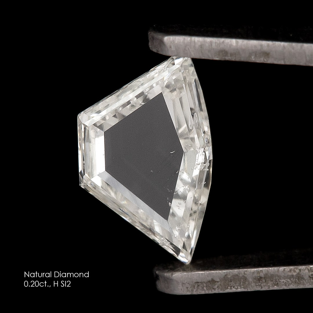 0.20ct Untreated Natural White Diamond Fancy Fan Shape H SI2 ...