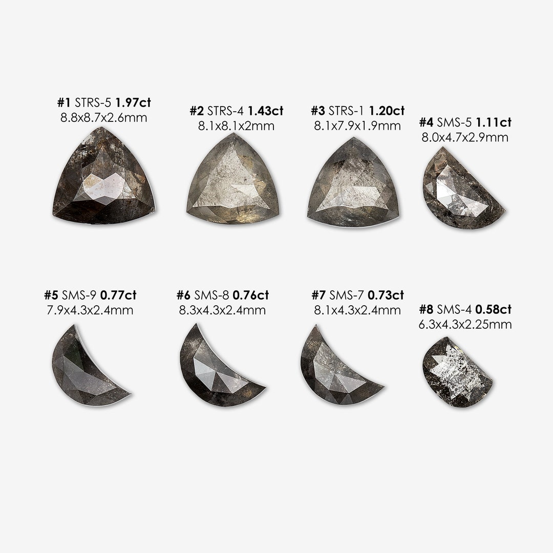 Select Any From Untreated Natural Diamonds Trilliant, Half Moon, D ...