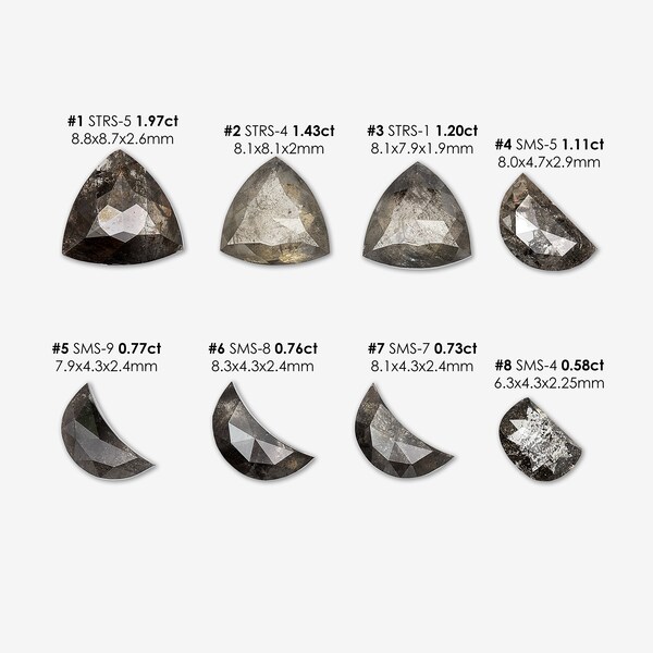 Half Moon Diamonds - Etsy