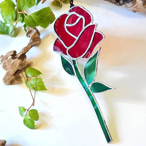 Stained Glass Rose Buds
