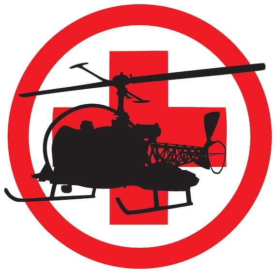MASH 4077 Chopper Red Cross Helicopter Medical Military | Etsy