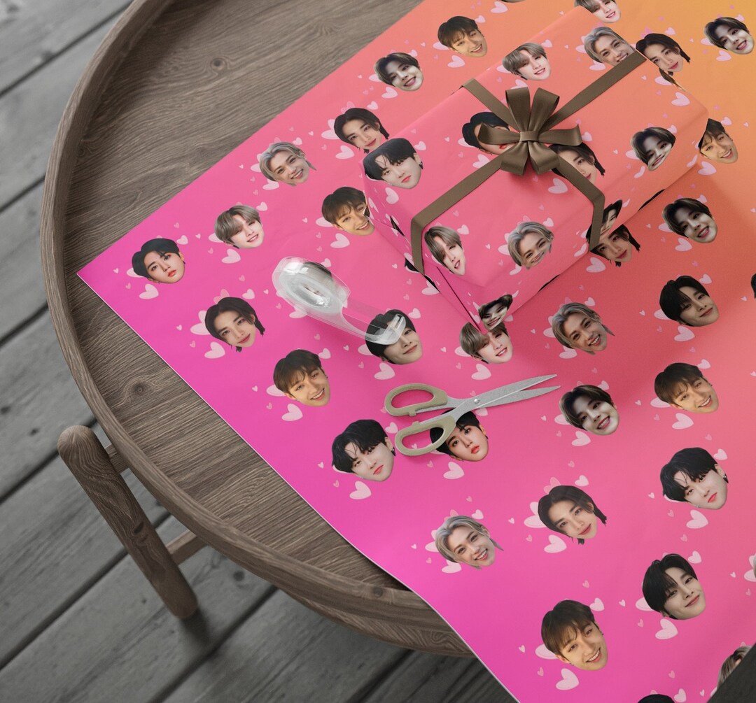 Stray Kids Wrapping Paper, Birthday Stray Kids Wrapping Paper, Stray ...