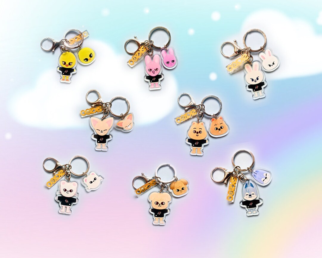 Skzoo Keychain, Stray Kids Keychain, Skz Keychain, Kpop Gift Birthday ...