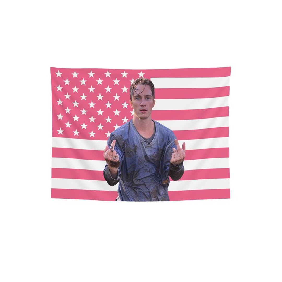 Drew Starkey Flag, Rafe Cameron Flag, Pink American Flag Poster ...