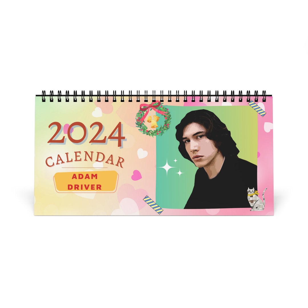 Adam Driver 2024 Desk Calendar 2024 Desk Calendar 2024 Calendar Gift ...