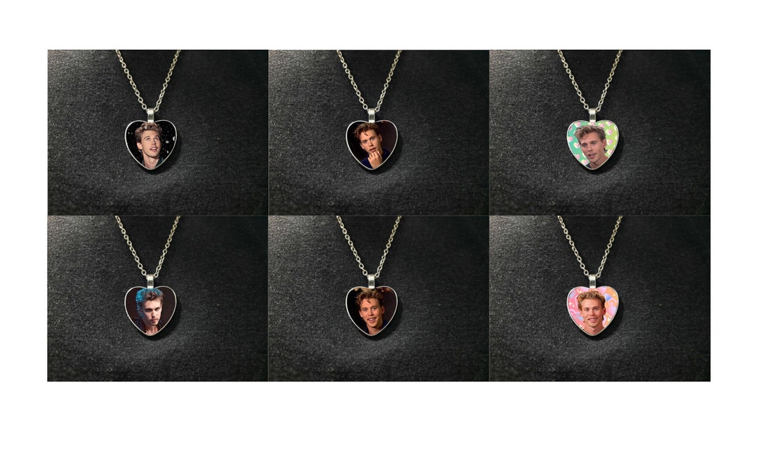 Buy 2 Get 1 FREE Austin Butler Heart 2 Sides Necklace Pendant Chain ...
