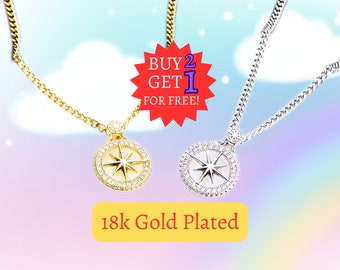 SKZ Compass Necklace - Etsy