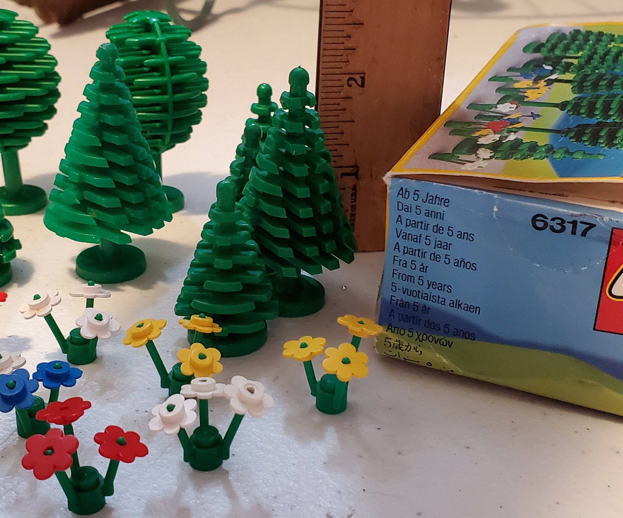 1988 LEGOLAND 6317 Trees and Flowers Complete With Open Box and Extras ...