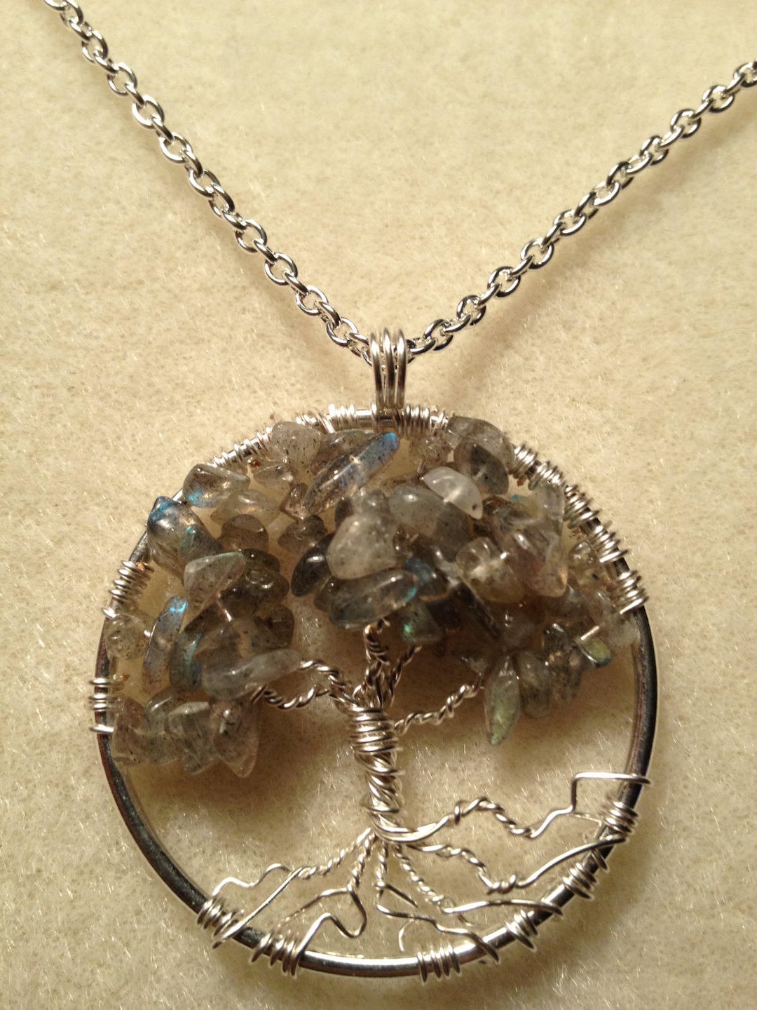 Labradorite Tree of Life Gemstones Wire Wrapped Pendant - Etsy