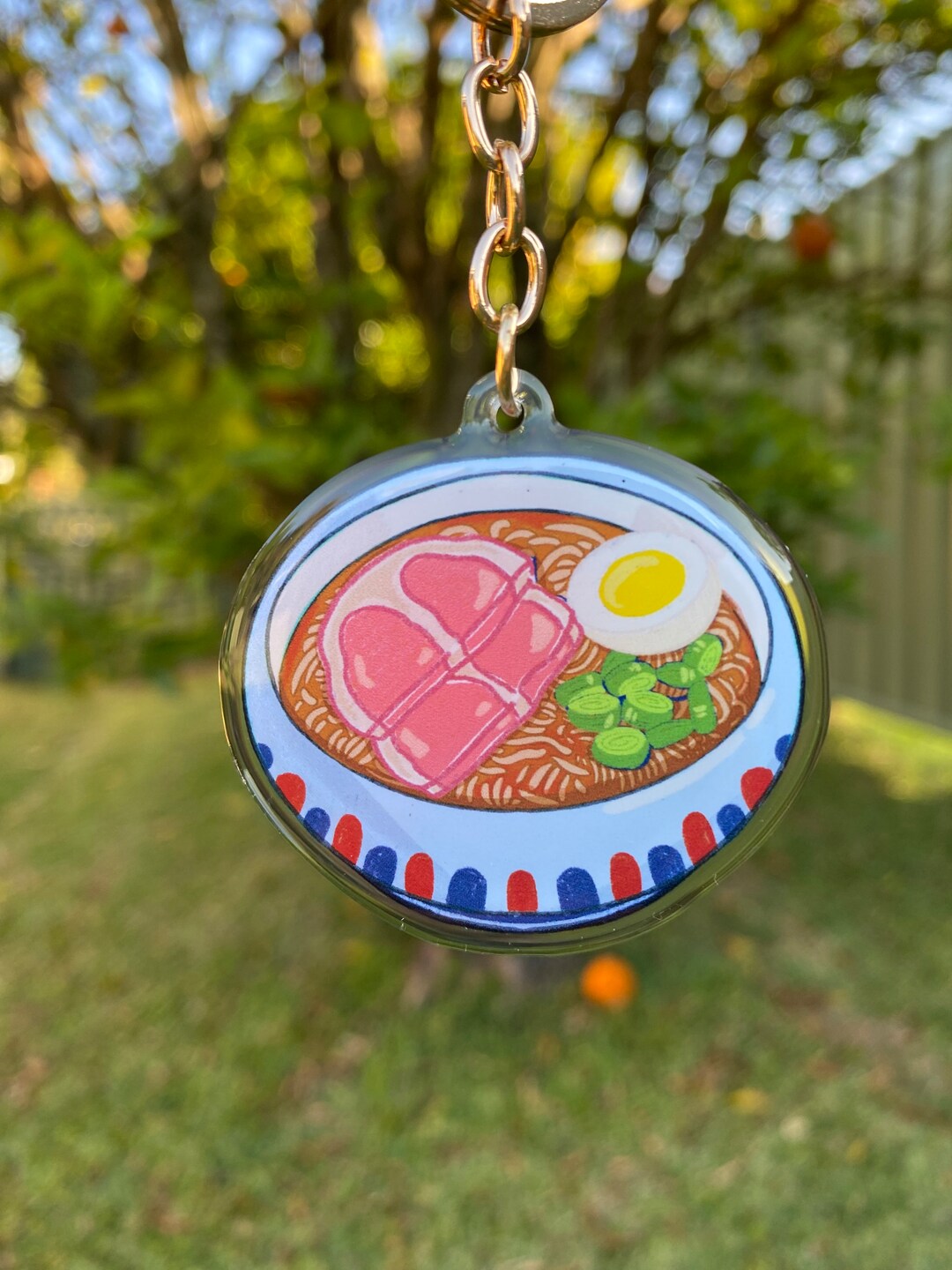 Collectible Ghibli-inspired Ramen Bowl Keychain Whimsical - Etsy