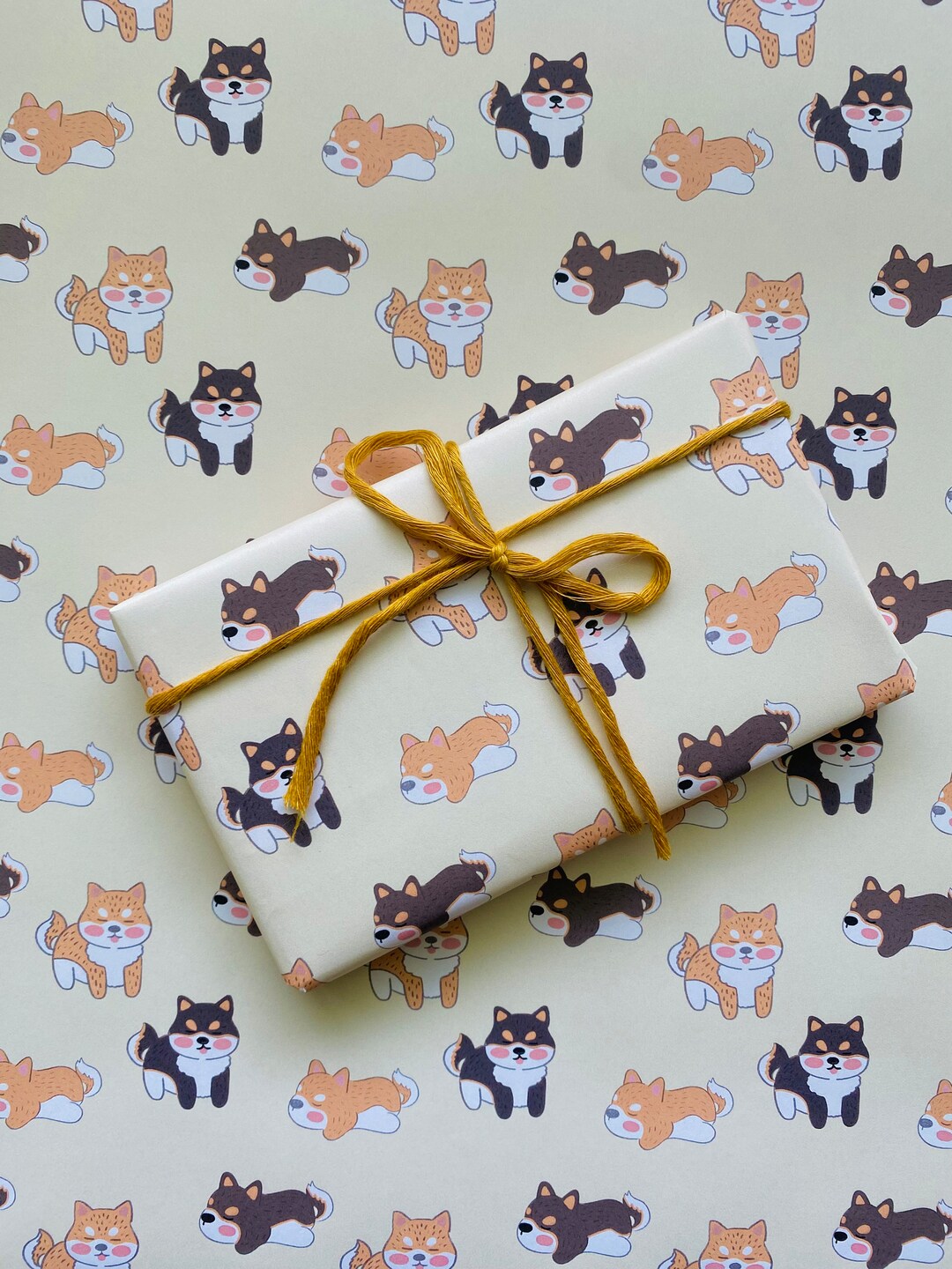 Shiba Inu Wrapping Paper, Dog Wrapping Paper, Shiba Wrapping Paper ...