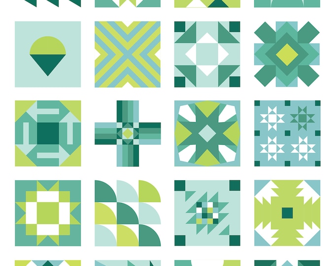 Summer Sampler 2016 PDF Quilt Pattern | Etsy