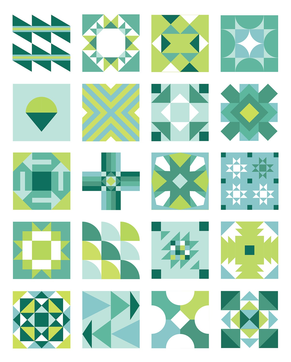 Summer Sampler 2016 PDF Quilt Pattern - Etsy