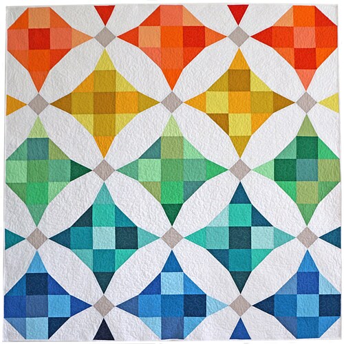 Modern Quilt Pattern Off-centered Squares PDF - Etsy
