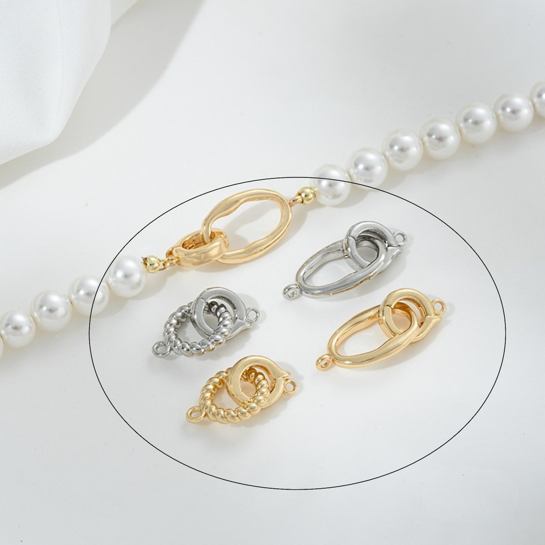 Figure 8 Clasp: Gold & Platinum Plated End Clasps - Etsy