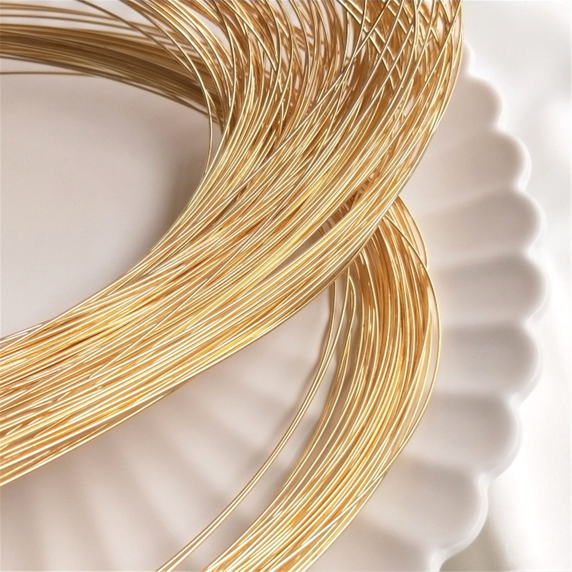 Gold Plated Round Wire Wrapping Wire Jewelry Making | Etsy