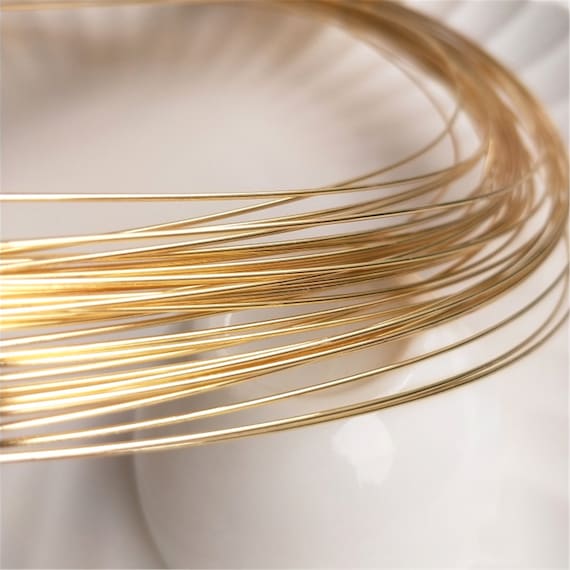 Half Hard Wire 14K Gold Thick Silver Plated Round Wire Wrapping Wire Jewelry Making Etsy