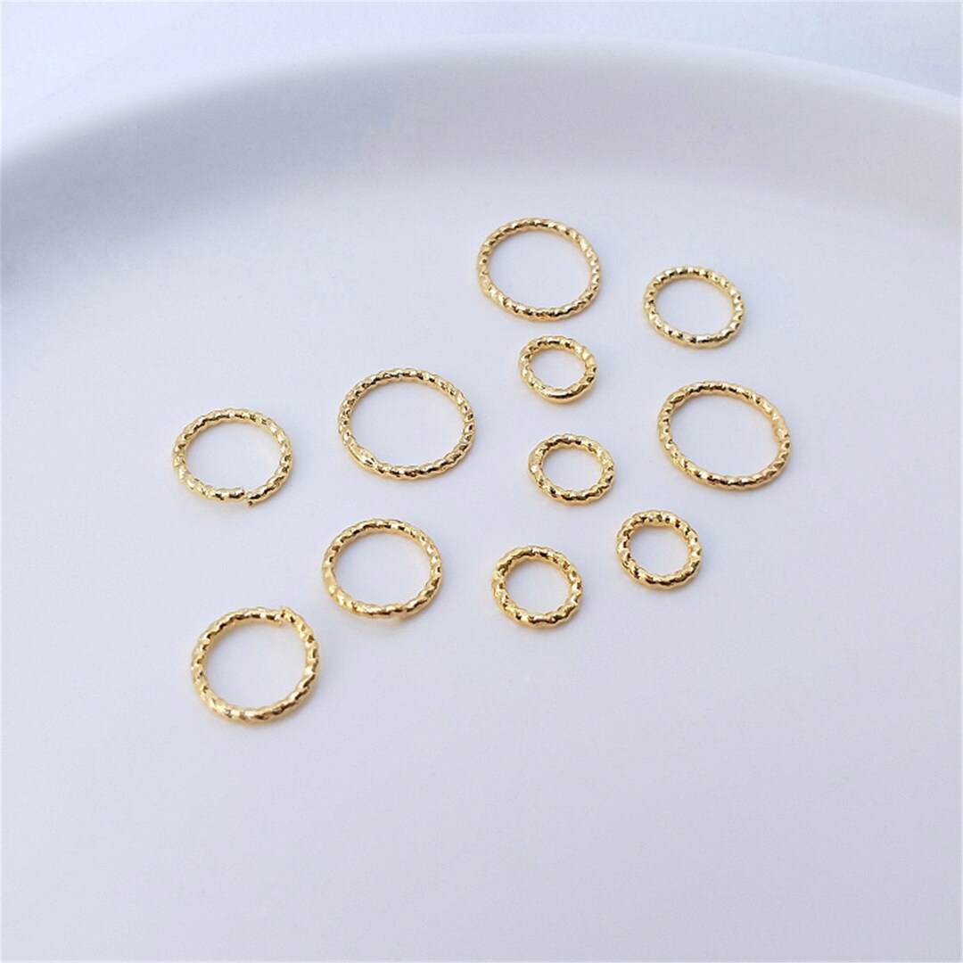 Twisted Jump Rings Open /closed Rings Gold Plated Jump Rings - Etsy
