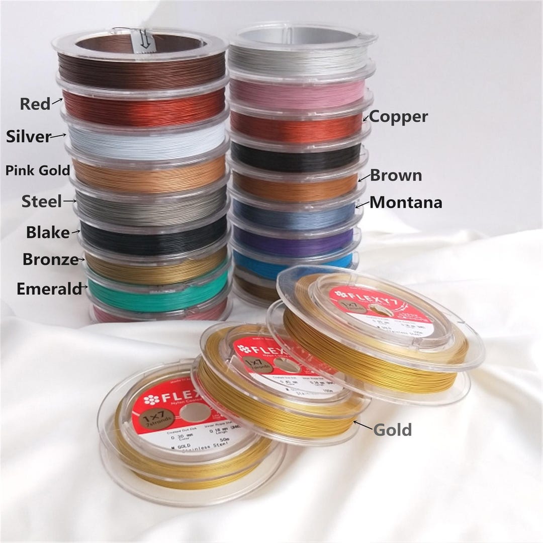 FLEX7 Japan Soft Beading Wire: 316 Stainless Steel, Nylon Coated - Etsy