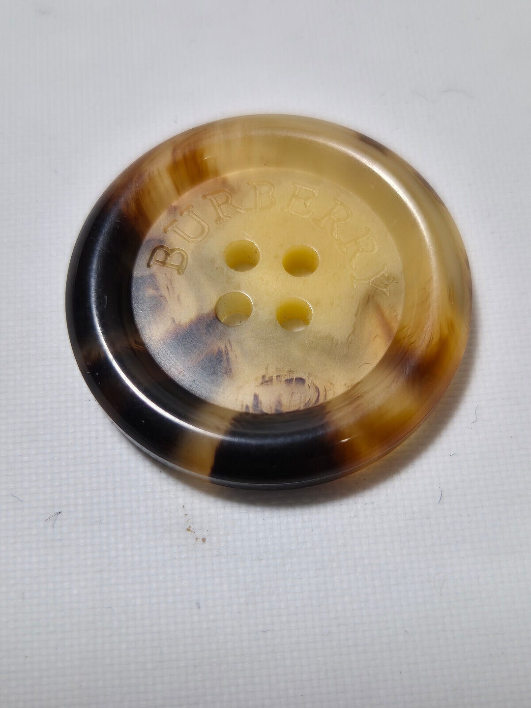 10 Burberry Stamped Buttons Brown Cream Mix, 20mm Plastic Type- NEW ...