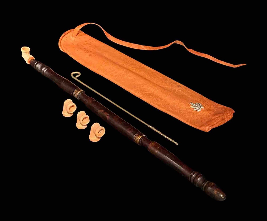 Moroccan Traditional Wood Pipe 3 Piece Dark Brown - Etsy