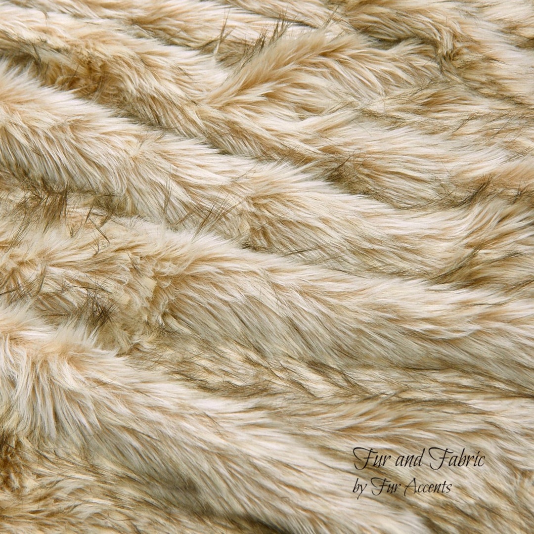 Platinum Tan Fox Faux Fur Fabric, Crafts & Sewing Material - Etsy