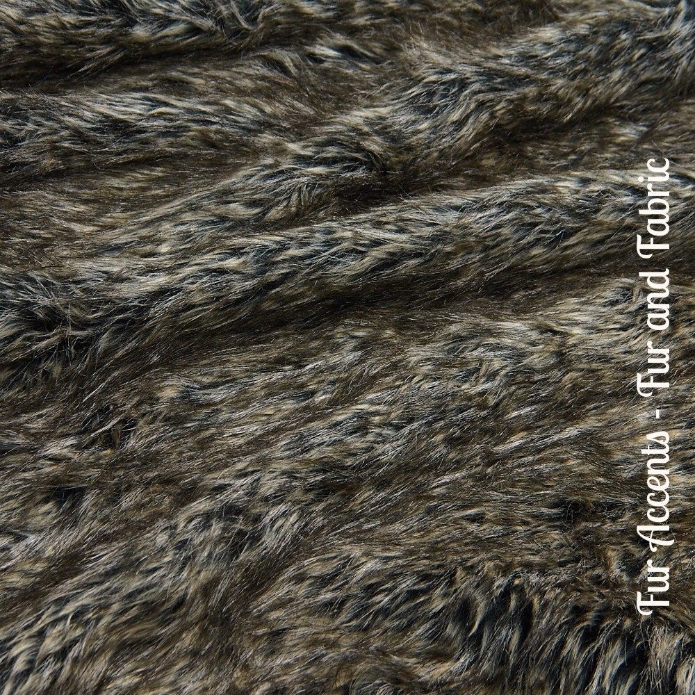 Gray Tan Speckled Wolf Faux Fur Fabric, 2 Inch Pile - Etsy