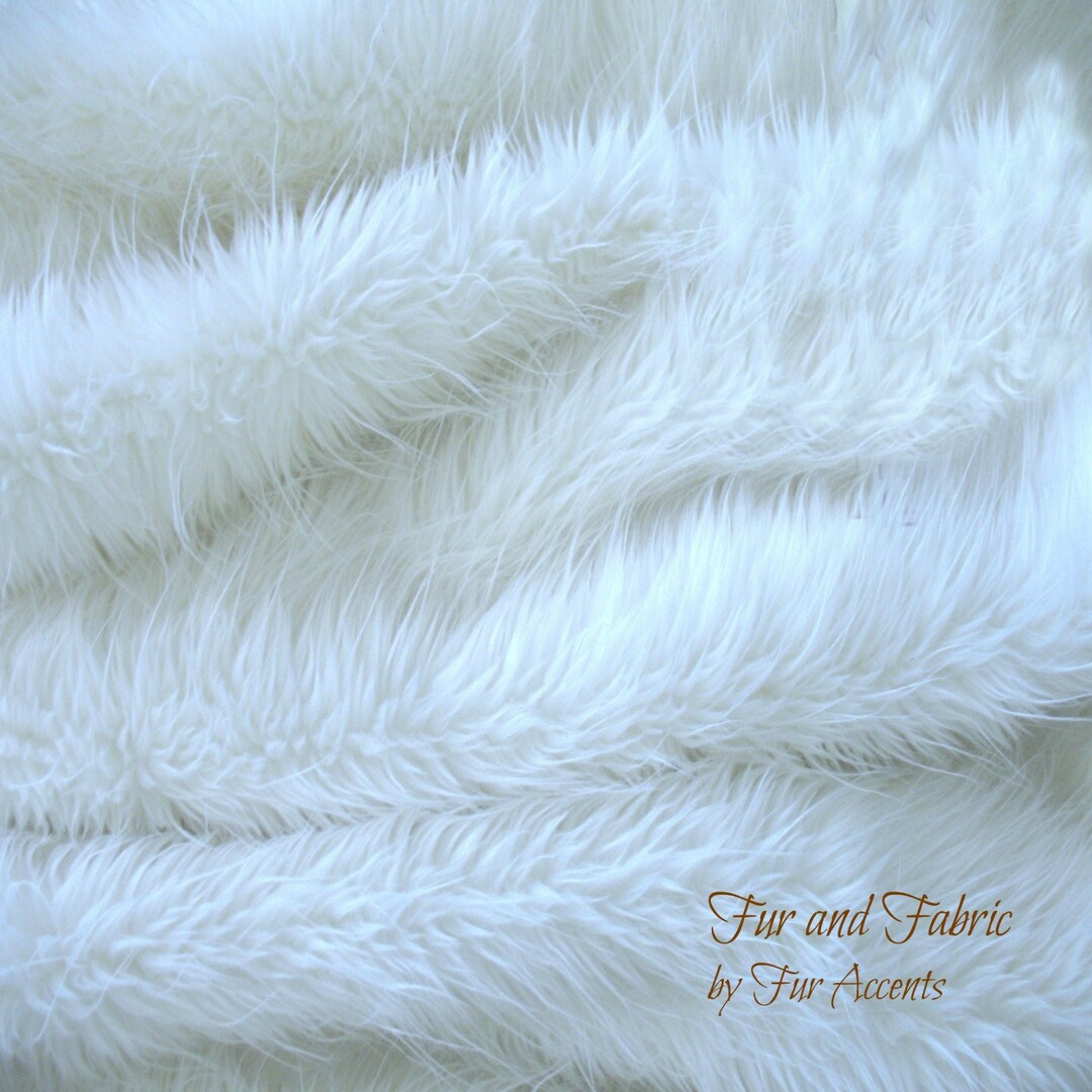 White Shag Faux Fur Fabric,craft Squares,fun Fur,for Baby Photos ...