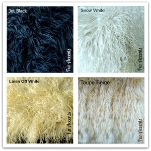 Sample Swatch / Pick Your Color / Shag Plush Fur 4"x4" - Etsy