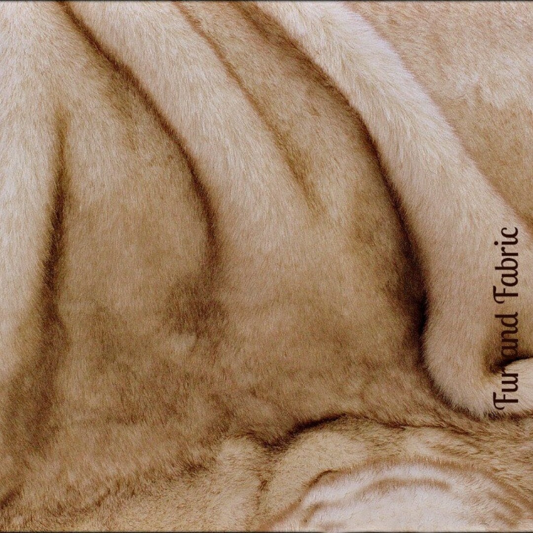 Brown Tip Wolf Faux Fur Fabric, Plush Costume Material - Etsy