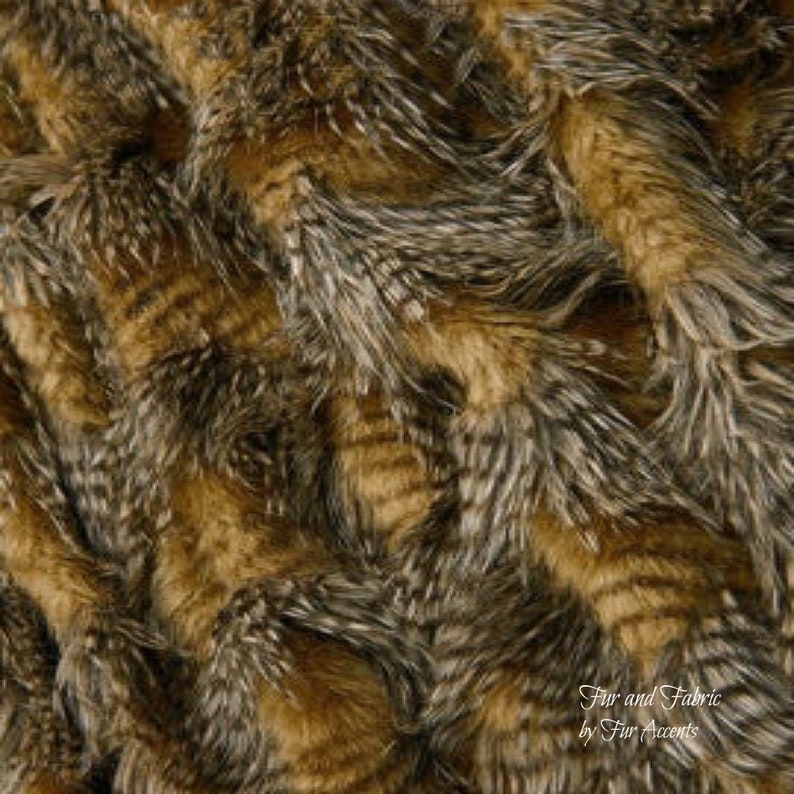Brown Feather Faux Fur Fur Fabriccraft Squaresfun Fur - Etsy