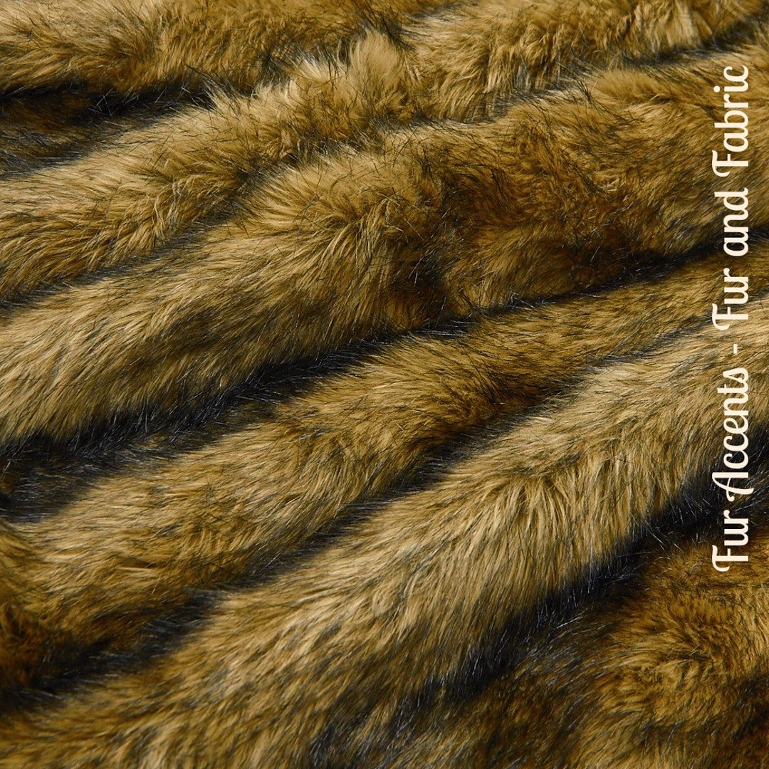 Faux Fur Light Tan Brown Coyote - Fabric - Shag, Crafts, Sewing, Baby ...
