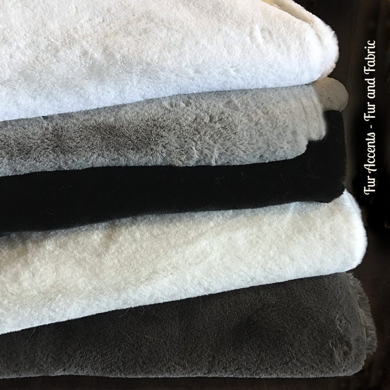 Softest Luxury Faux Fur Fabric Faux Rabbit Pelt Mink Stunning - Etsy