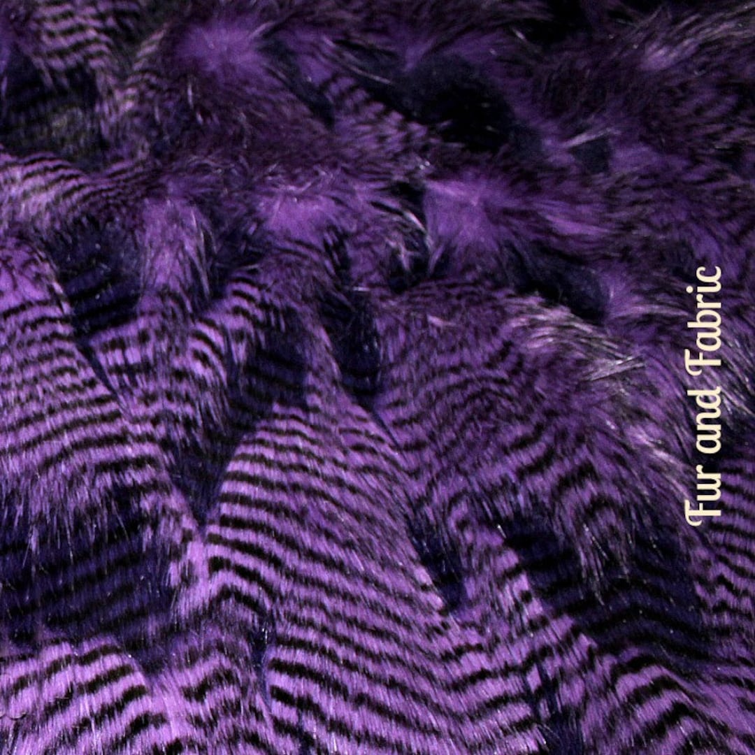 Purple Feather Faux Fur Fabric, Craft Squares, Costumes, Sewing - Etsy
