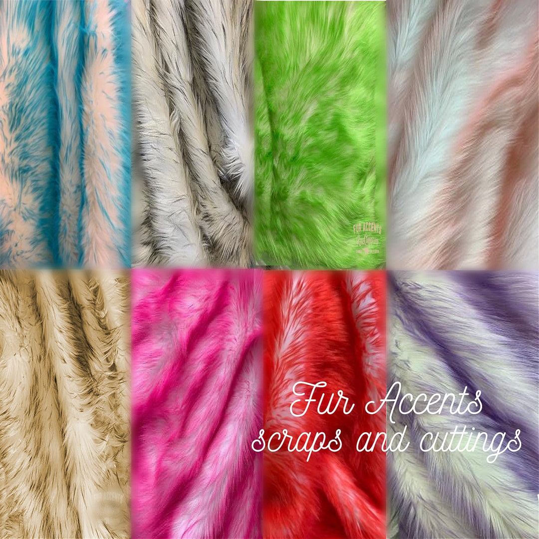 One Pound Faux Fur Scraps, Assorted Colors, Crafts & Sewing - Etsy