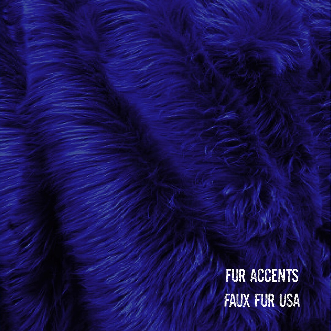 Dark Cobalt , Navy Blue, Faux Fur Fabric,craft Squares,fun Fur,baby ...
