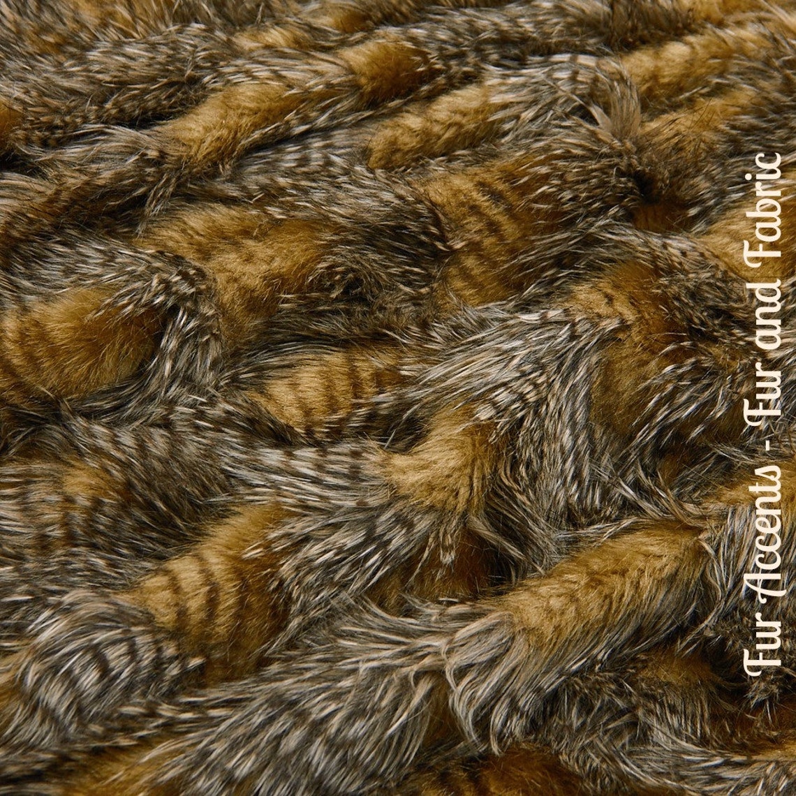 Brown Feather Faux Fur Fur FabricCraft SquaresFun Fur | Etsy