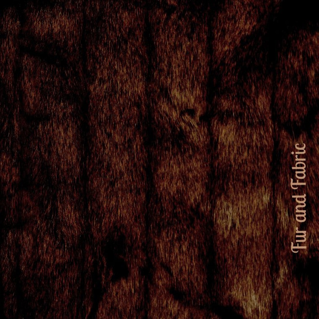 Brown Ribbed Mink Faux Fur, Channel Mink, Minky, Fabric,craft Squares ...