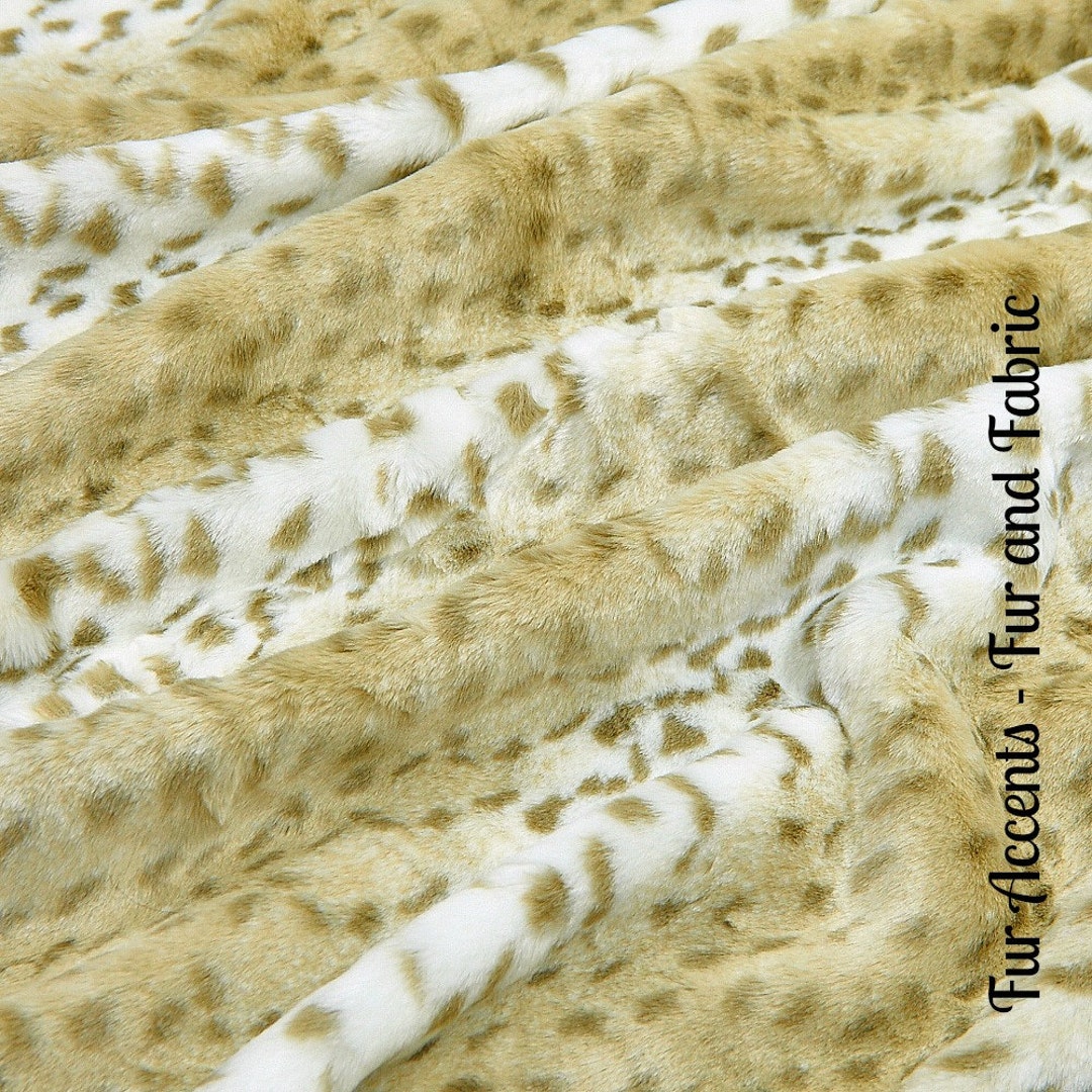 Snow Lynx Faux Fur Fabric - Light Ivory Tan Shag - Etsy