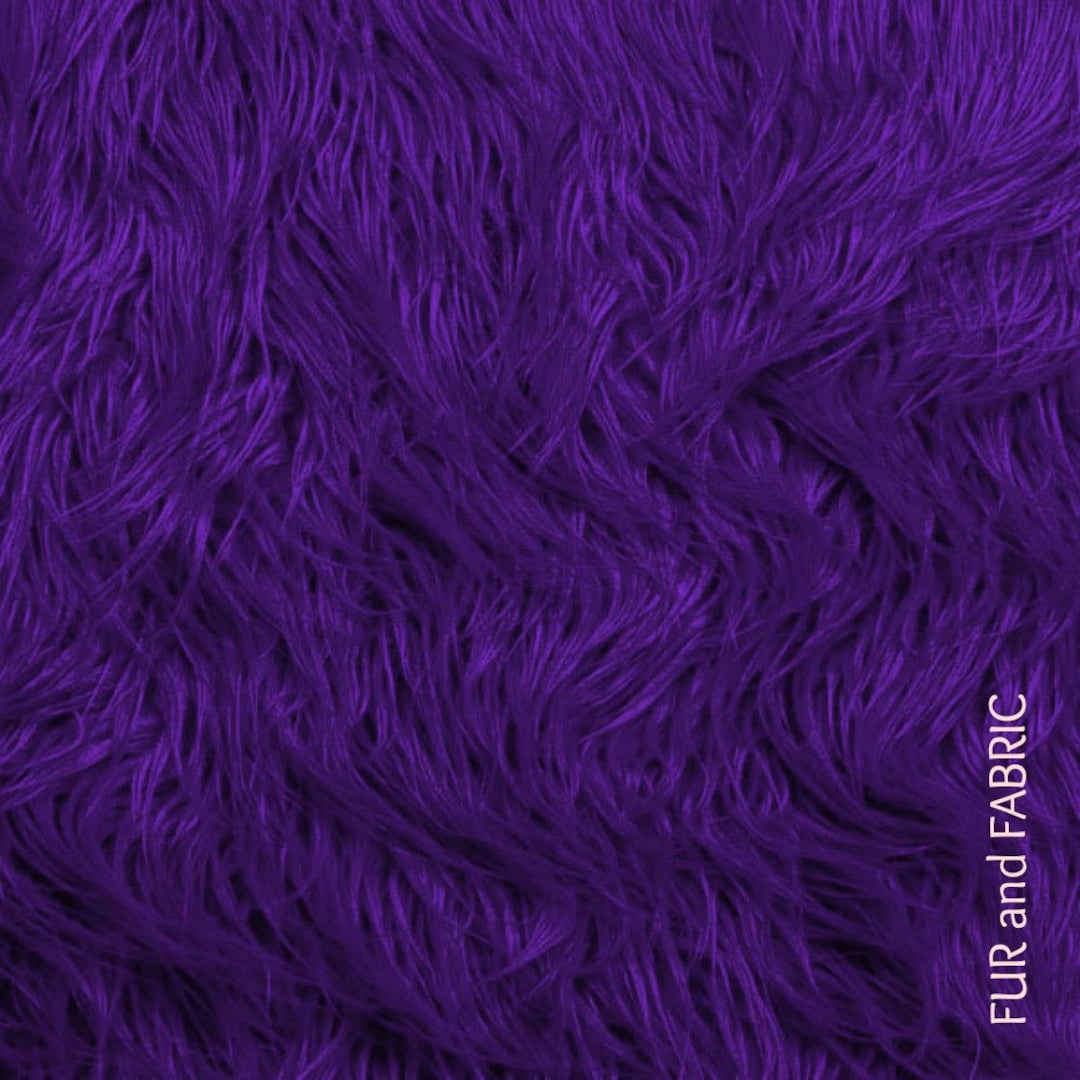 Purple Faux Fur Fabric, Craft Squares, Costumes, Sewing - Etsy