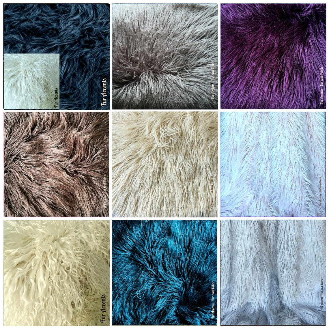 Mongolian Sheepskin Long Hair Llama Faux Fur Fabric Shaggy - Etsy