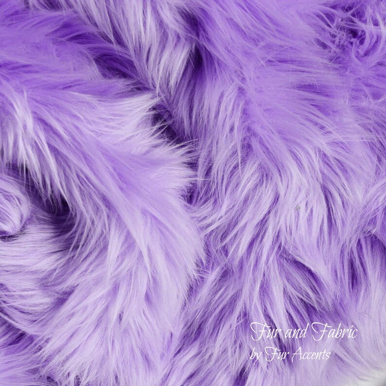 Light PurpleLavenderOrchid Faux Fur FabricCraft SquaresFun | Etsy