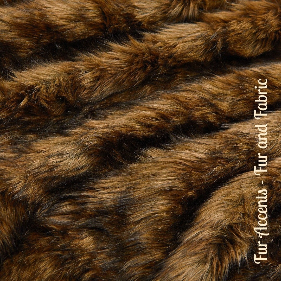 Faux Fur Medium Brown Wolf - Fabric - Shag, Crafts, Sewing, Baby & Pet ...