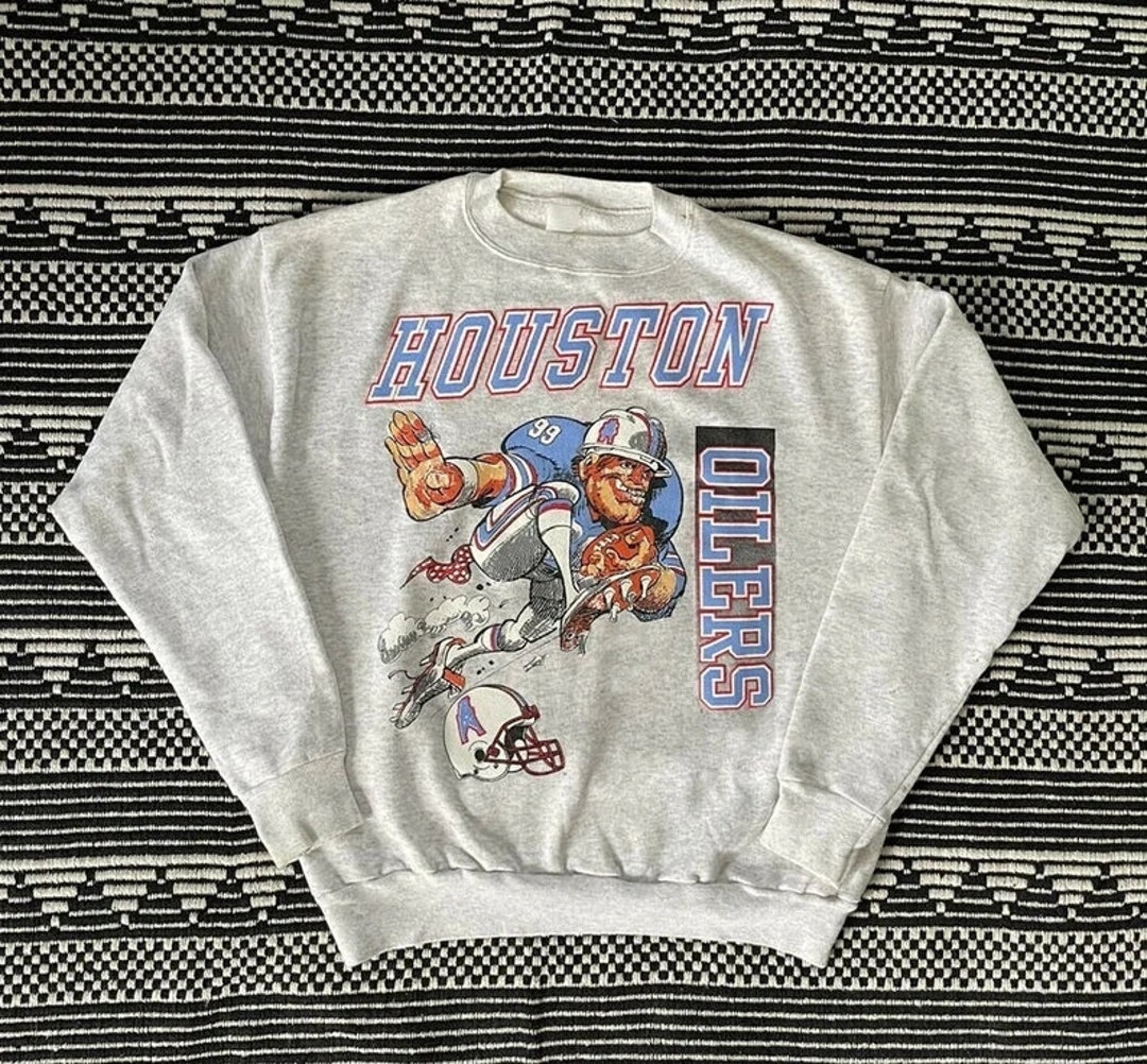 Vintage NFL Houston Oilers Cartoon Sweatshirt, Houston Oilers Shirt ...
