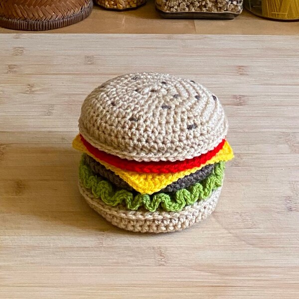 Crochet Cheeseburger - Etsy
