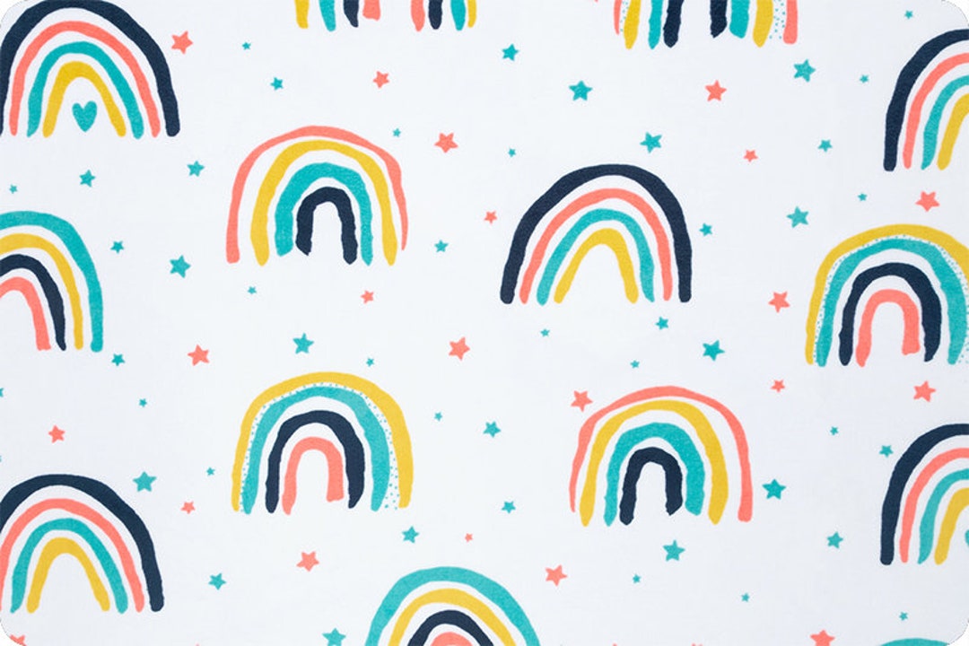 Rainbow Cuddle Minky by Shannon Fabrics Rainbows Minky Fabric, Minky ...