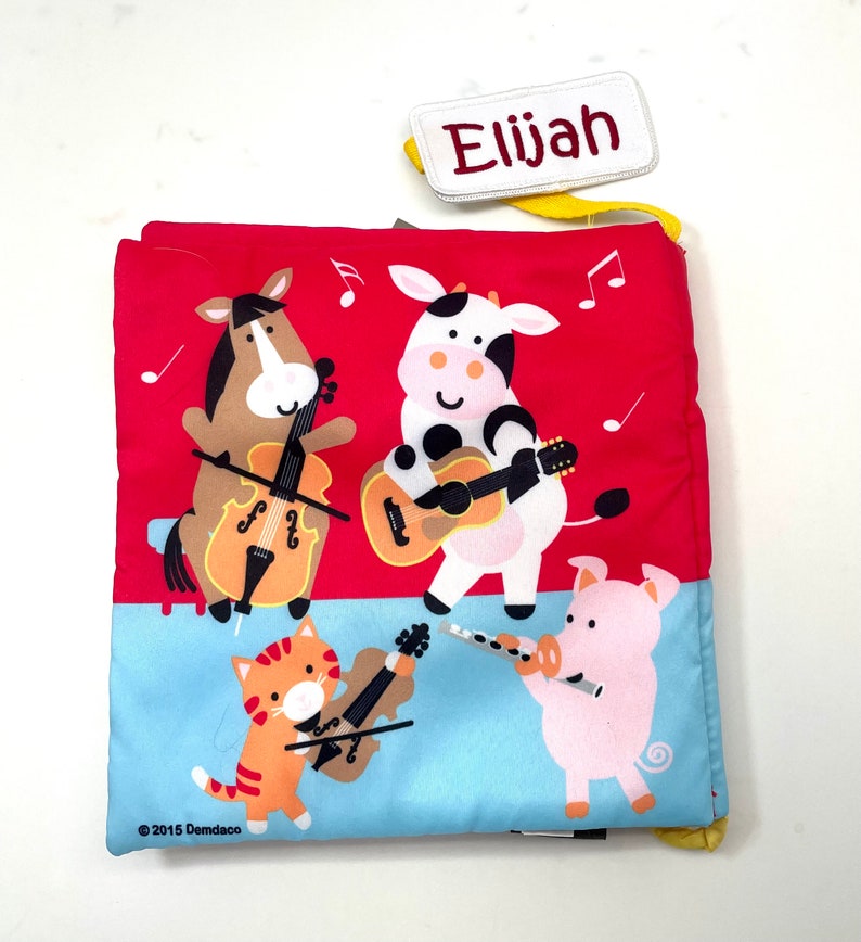 Personalized Soft Book With Music Sounds Fabric Cloth Book - Etsy