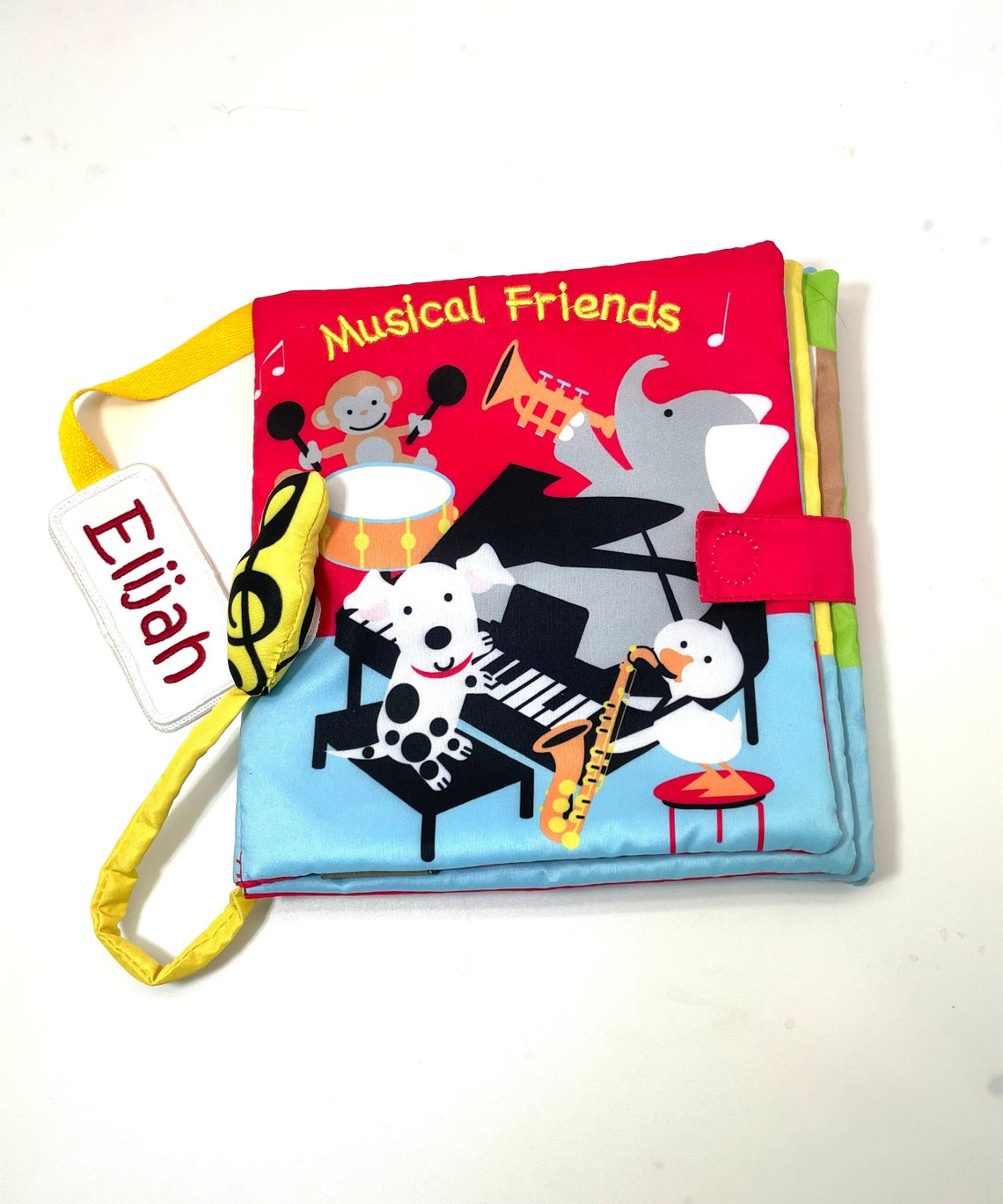 Personalized Soft Book With Music Sounds Fabric Cloth Book - Etsy