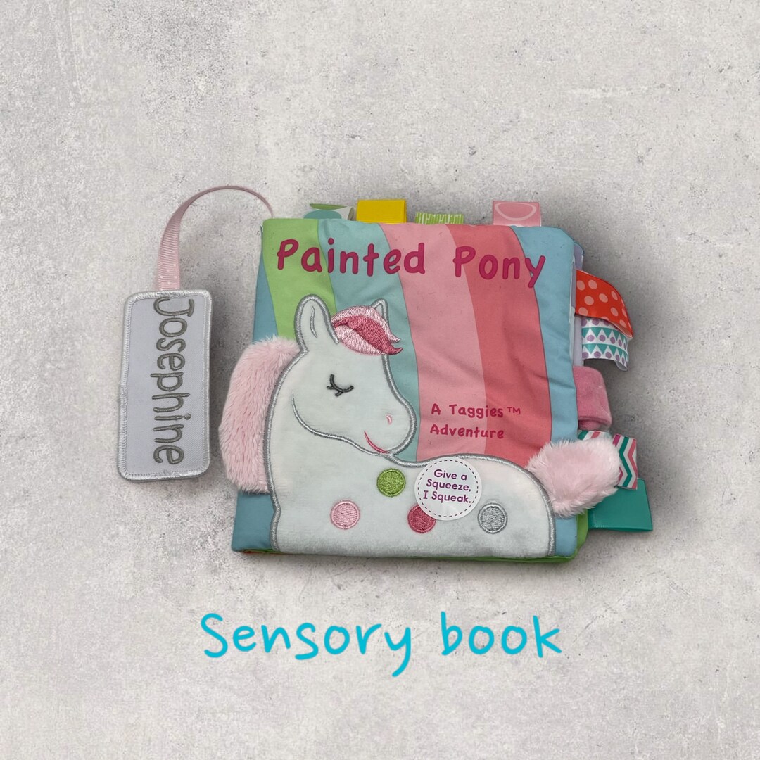 Personalized Baby Soft Book, Sensory Toys Cloth Book, 1st Birthday ...