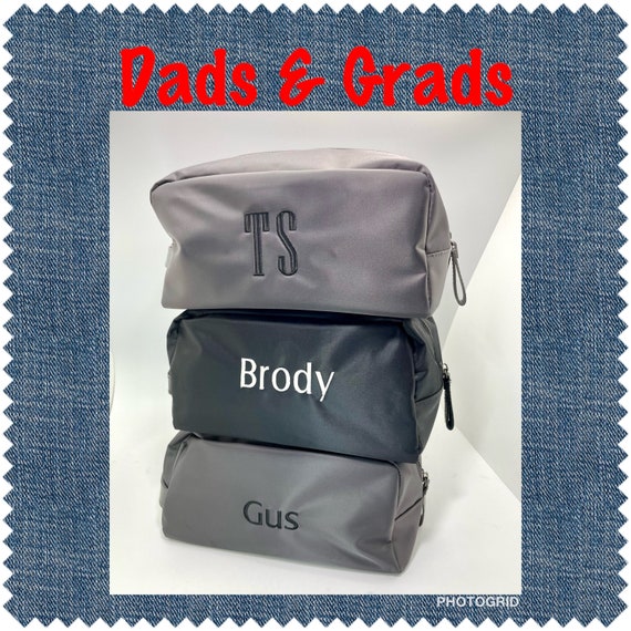 Monogram Toiletry Bag Shave Kit for Men Personalized Dopp Kit | Etsy